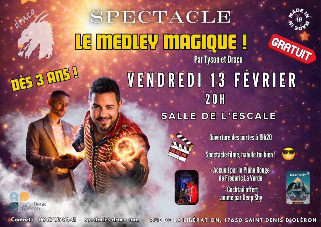 Spectacle "Le Medley magique" avec Tyson et Draco - Agenda des ...
